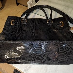 Michael Kors | Bags | Michael Kors Hamilton Python Embossed Leather ...